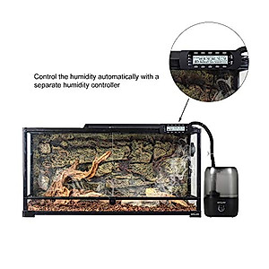 REPTI ZOO 4L Reptile Humidifier, Upgrade Reptile Fogger Large Reptile Mister Tank Terrarium Humidifier Fogger for Reptiles Amphibians Herps Vivarium