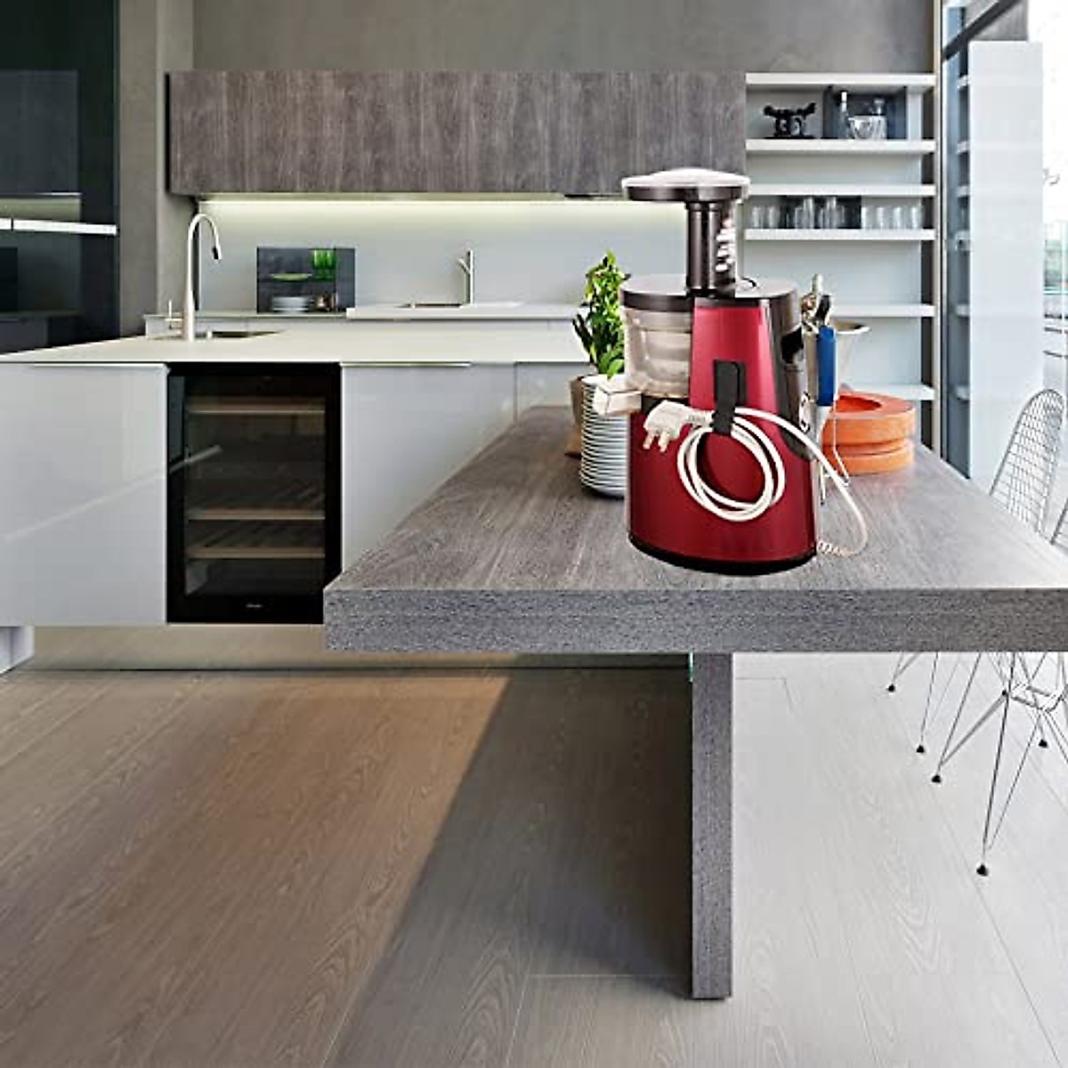 SINIFER 8 PCS Cord Organizer for Appliances, Cord Holder Cable Organizer Compatible with Kitchen Small Appliances, Cord Winder Tidy Wrap Fits for Pressure Cooker and Air Fryer, Coffee Maker (Black)