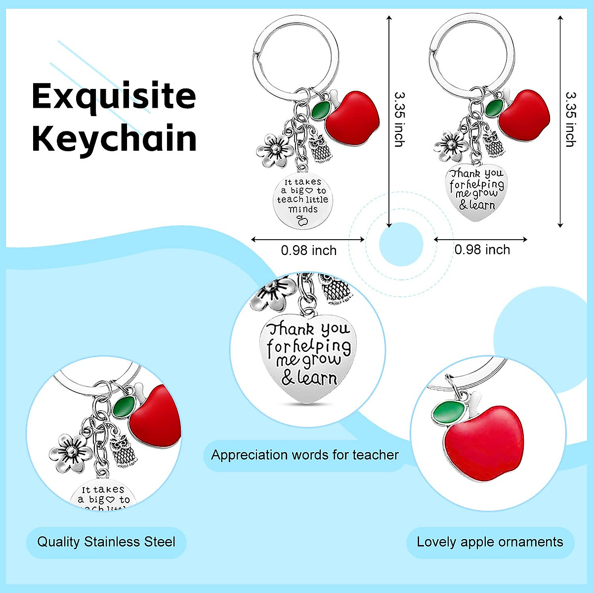 UAREHIBY 12-Pack Appreciation Gifts - Best End of Year & Graduation Gifts with Keychain, 20oz Wine Tumbler in Bulk, Cosmetic Bag for Women & Men