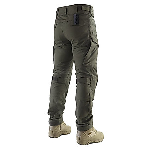 ZAPT Combat Pants Men's Airsoft Paintball Tactical Pants with Knee Pads Hunting Camouflage Military Trousers (Ranger Green, XL)