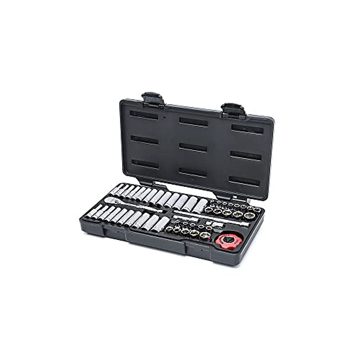GEARWRENCH 1/4" Drive Standard & Deep SAE/Metric Mechanics Tool Set 51 Pc., 6 Point - 80300