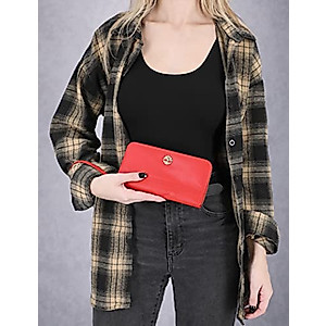 Timberland Women's Leather RFID Flap Wallet Clutch Organizer