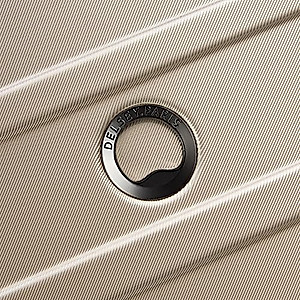 DELSEY Paris Margot Hardside Expandable Luggage with Spinner Wheels, Gold, Checked Large 28 Inch