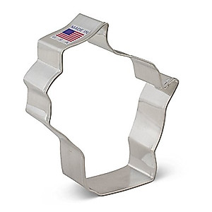 Wisconsin State Cookie Cutter 4" Made in USA by Ann Clark