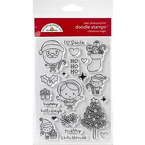 DOODLEBUG DESIGN INC. 6477 Doodle Stamps Clear Xmas, Christmas Magic
