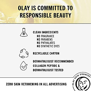 Olay Regenerist Collagen Peptide 24 MAX Hydrating , 1.7 oz + Whip Face Moisturizer Travel/Trial Size Gift Set