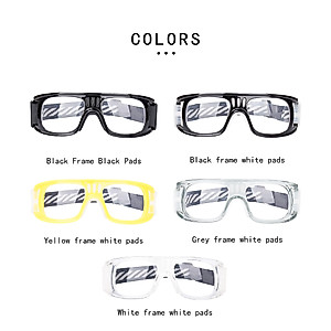 SooGree Racquetball Goggles - Windproof Shock Absorption Sports Glasses Basketball Football Eye Protective Adjustable Strap