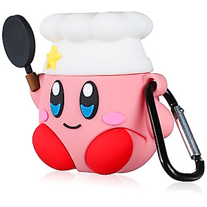 Oqplog for AirPod 2/1 Case Cartoon for AirPods 2nd/1st Air Pods Cases Cover Anime Character Funny Design Fun 3D Cute Kawaii Unique Fancy Soft Silicone for Girls Boys Teen (Chef Kiry)