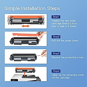 GPC Image Compatible Toner Cartridge Replacement for HP 17A CF217A Toner Compatible with Laserjet Pro M102w M130nw M130fw M130fn M102a M130a Pro MFP M130 M102 Series Printer (2 Black)