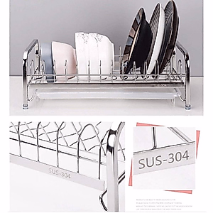 Plate Rack Draining Dish Rack Stainless steel single-layer dish rack drain rack dish rack dish rack dish rack for Kitchen Countertop Pan Plate Holder