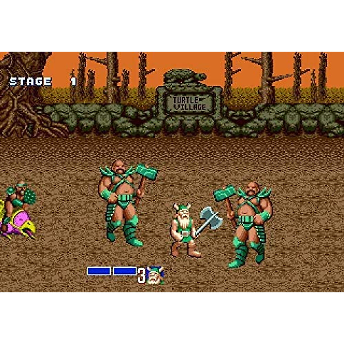 Golden Axe (Sega Genesis / Mega Drive) - Reproduction Video Game Cartridge