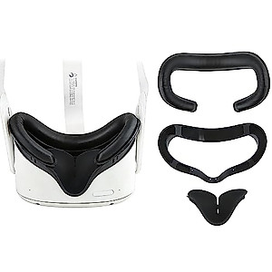 Face Cover Pad and Facial Interface Bracket for Oculus/Meta Quest 2 VR Accessories with Anti-Leakage Nose Pad