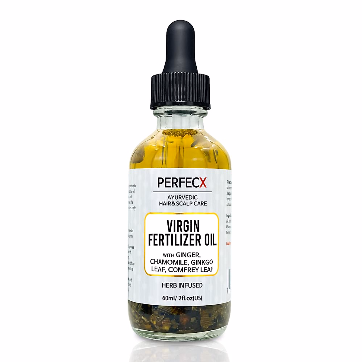 PERFECX Virgin Fertilizer oil [Herbal Infused, Ayurvedic] Ginger, Chamomile, Ginkgo, Leaf, Comfrey Leaf