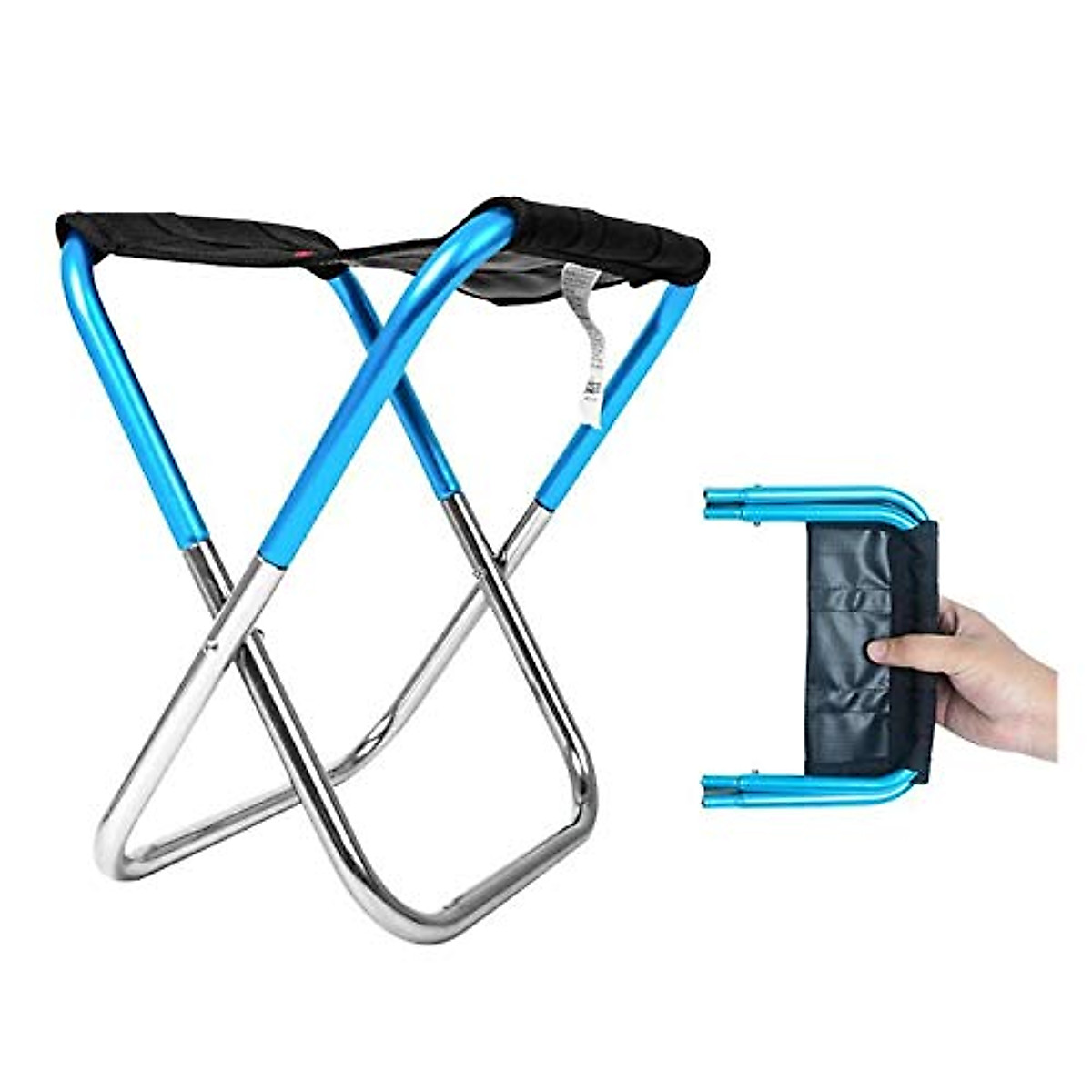 TRENTSNOOK Exquisite Camping Stool Outdoor Folding Chair Simple Folding Stool Portable Camping Fishing Train Stool Stool Camping Chair (Color : RED)