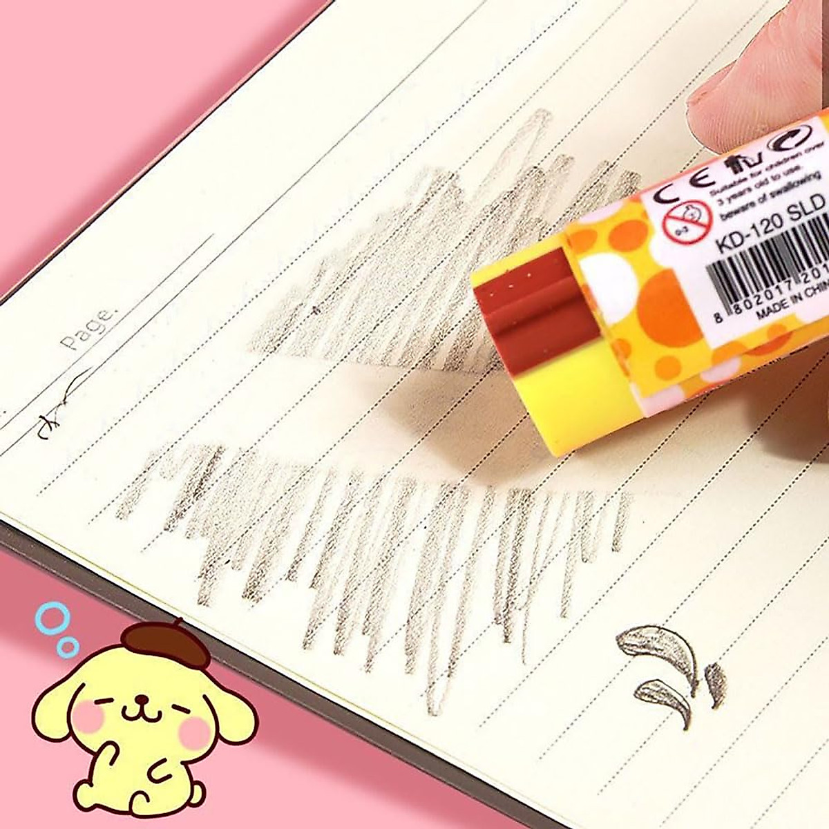 6Pcs Cute Erasers for Kids Mini Erasers for Pencils Kawaii Eraser Fun Erasers Back to School Supplies Kid Party Favors Gift, Suitable for Children Over 6 Years Old
