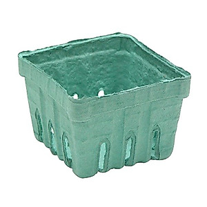 Pactiv 1 Quart Garden Party Berigard Berry Basket Molded Fiber Green | 25 Pack