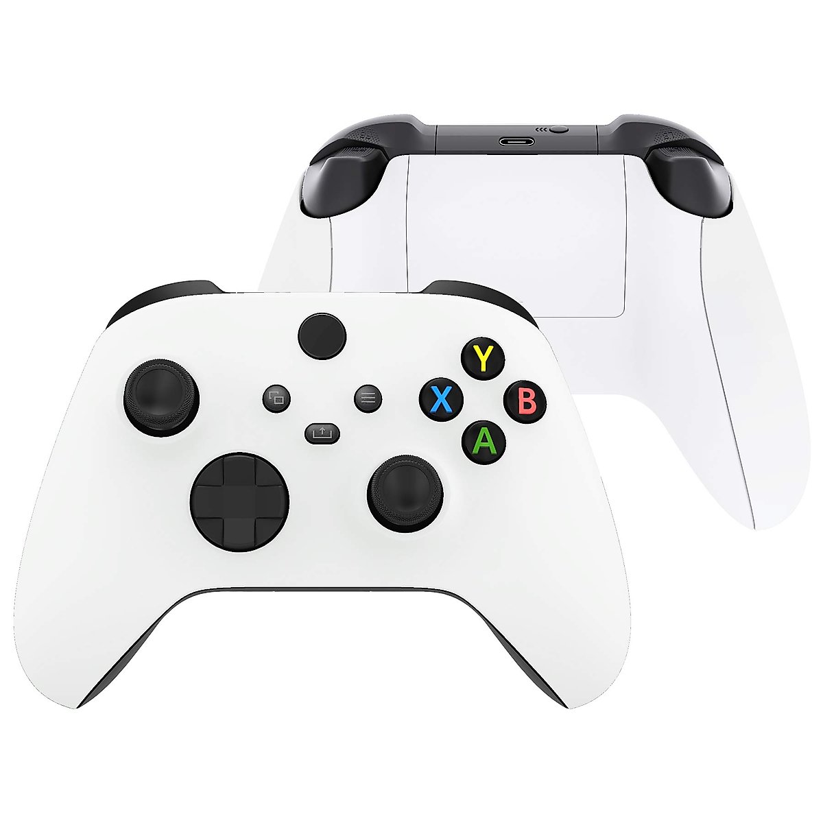 eXtremeRate White Full Set Shell w/Battery Cover for Xbox Series X/S Controller - Controller NOT Included