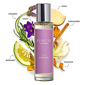 PINROSE Perfumes Lil' Dipper - Eau de Parfum Fragrance Spray for Women - Clean, Vegan, Cruelty-free, and Hypoallergenic Scent with Essential Oils - Notes of Lemon Peel, Peony, Sandalwood, Violet, Lavendar and Musk - 1 fl oz/30 ml