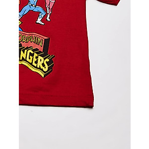 Power Rangers Toddler Boys Short Sleeve T-Shirt, Red, 5T