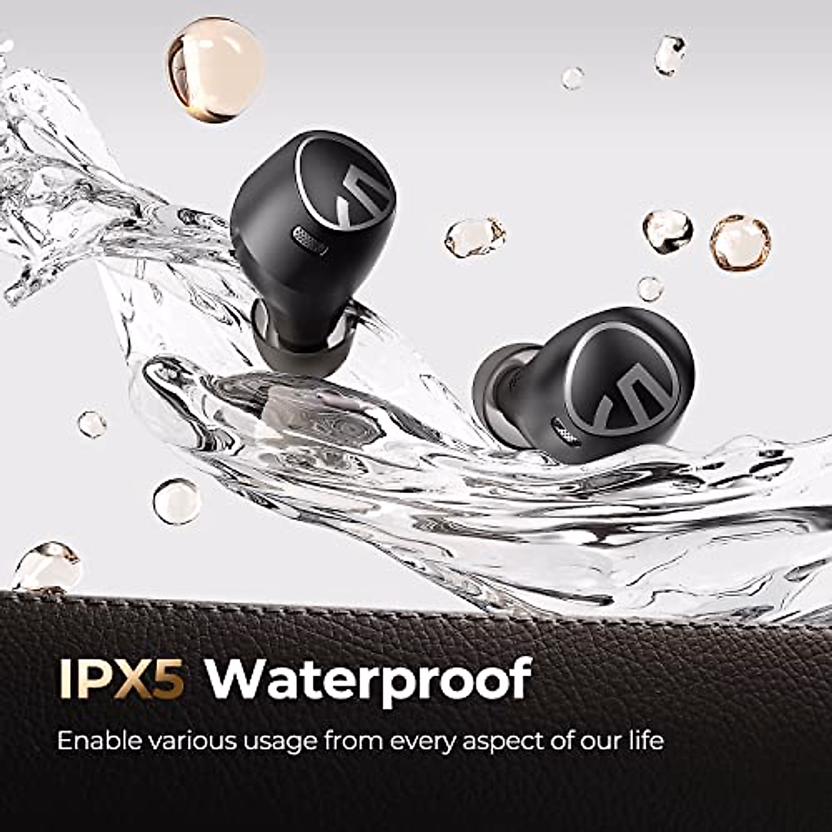 SoundPEATS Free2 classic Wireless Earbuds Bluetooth V5.1 Headphones with 30Hrs Playtime in-Ear Wireless Earphones, Built-in Mic for Clear Calls, Touch Control, Single/Twin Mode, Immersive Stereo Sound