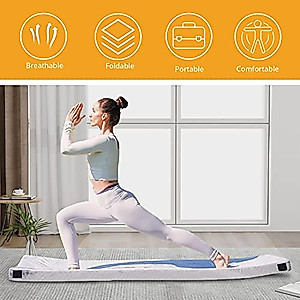 Memory Foam Camping Mattress Portable Travel Sleeping Pad Floor Guest Bed Tent Mattress Removable Waterproof Cover Travel Bag CertiPUR-US (Single (Small))