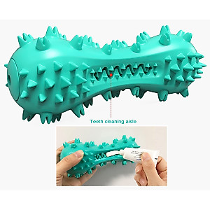 Carllg Puppy Teething Chew Toys, Dog Toys for Aggressive Chewers, Indestructible Tough Durable Dog Toothbrush Toys, Squeaky Interactive Dog Toy for Small Medium Large Breed