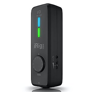 IK Multimedia iRig Pro I/O audio interface for iPhone, iPad, Mac, iOS and PC with USB-C, Lightning and USB cables, 24-bit, 96 kHz recording and guitar, bass and XLR mic inputs