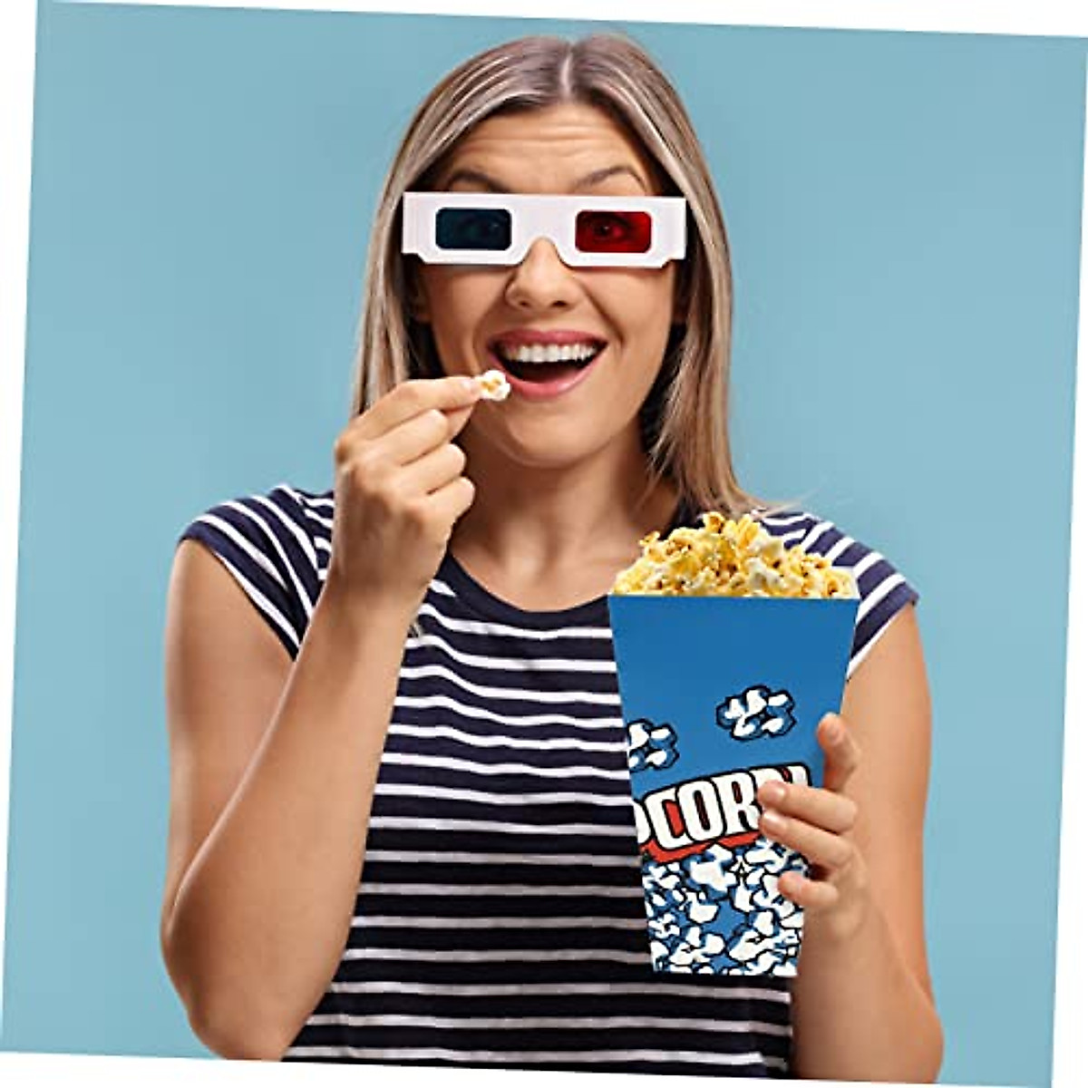 Kisangel 100pcs Popcorn Boxes for Parties & Movie Nights
