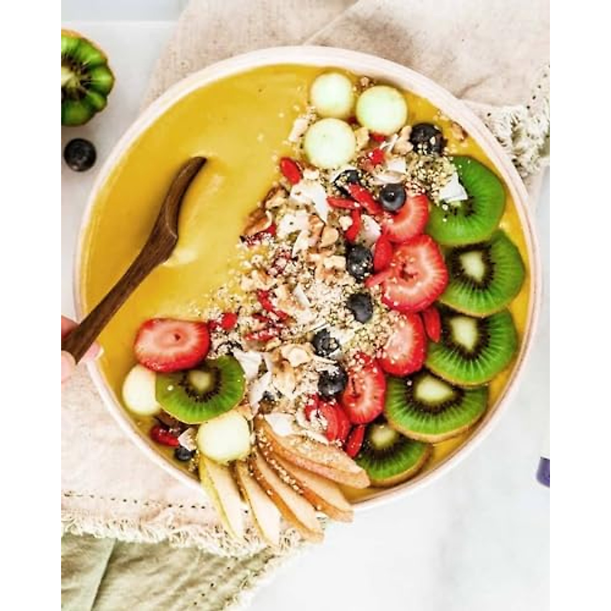 Ora Organic Vegan Collagen-Boosting Powder for Women and Men - Hair, Skin, & Nails Support - Bamboo Silica, Plant-Based Protein, Organic Vitamin C, Aloe Vera - Chocolate Flavor, 20 Servings