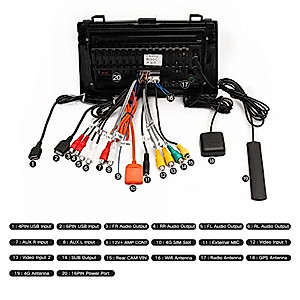 ViaBecs Android 10.0 6GB 128GB Wireless Apple Play Car Stereo Bluetooth for Chevy Silverado Tahoe GMC Sierra Yukon Buick Enclave 2008-2012 Car Radio Touchscreen Head Unit DSP 48-EQ GPS 5GHz Wifi FM/AM