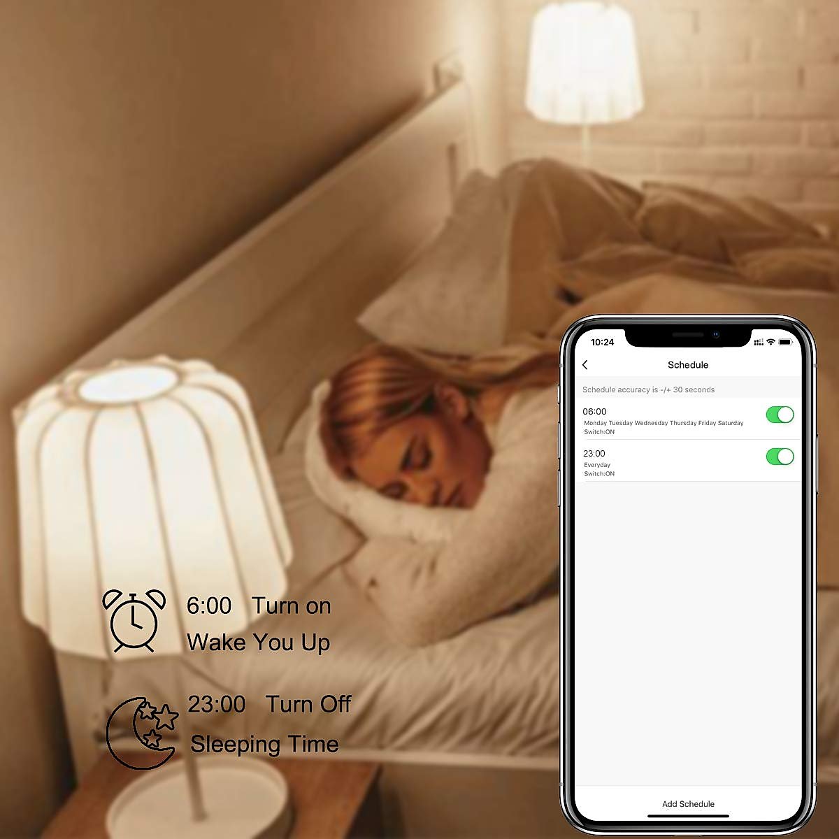 LEDEPLY A15 LED Smart Bulb, Compatible with Alexa, Google Home, E26, 5W=40W, Color Changing, Dimmable WiFi Light Bulbs, No Hub Required, 3 Pack