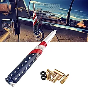 Short Radio Antenna, American Flag Design JK Antenna 5.5 Inch Antenna Toppers Aluminum Truck Antenna Compatible with Jeep Wrangler JK JL 2007-2022 …