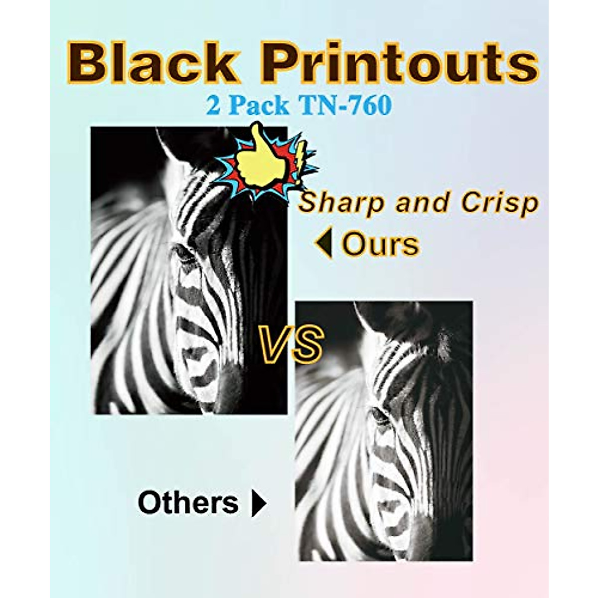 MM Much & More Compatible Toner Cartridge Replacement for Brother TN-760 TN760 TN770 Used for HL-L2350DW L2390DW L2395DW L2370DWXL DCP-L2550DW MFC-L2710DW L2750DWXL Printers (2-Pack, Black)