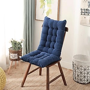 SUMURI Rocking Chair Cushions, Indoor/Outdoor High Back Chair Cushion，All in One Non-Slip Adirondack Chair Cushion,Durable(Size:1 Count (Pack of 1),Color:navy blue)