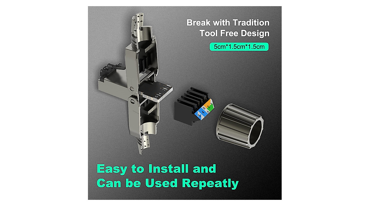 VCELINK RJ45 Tool-Free Connectors - 40Gbps Performance