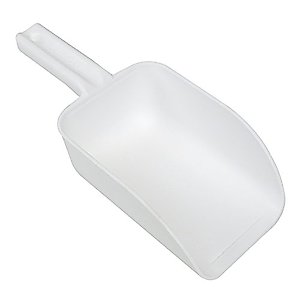 Plastic Utlity Scoop for Ice, Dog Food, Dry Goods and more (32 oz, White)