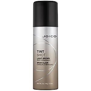 Joico Tint Shot Root Concealer Light Brown | Instantly Conceal Regrowth | Moisture & Humidity Resistant | Quick Dry Formula | Paraben Free | 72mL