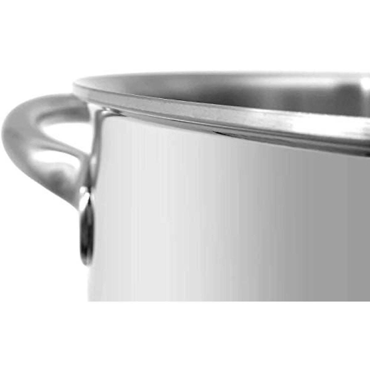 Fortune Candy 4-Quart Saucepan with Lid, Tri-Ply, 18/8 Stainless Steel, Advanced Welding Technology, Dishwasher Safe, Induction Ready, Mirror Finish