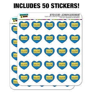 Ted Lasso Believe Heart Shaped Planner Calendar Scrapbook Craft Stickers