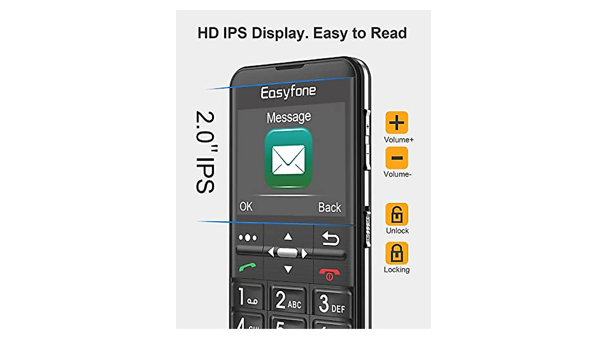 Easyfone Prime-A7: Senior-Friendly 4G Cell Phone