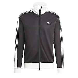 adidas Originals Men's Adicolor Classics Beckenbauer Track Top, Black/White, Large