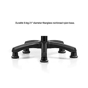 Perch Life Height Adjustable Stool with Stationary Caps | Desk Height 18-23 inches | 250-pound Weight Capacity | (Black Vinyl)