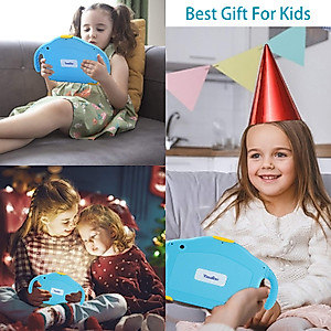 Tablet for Toddlers Tablet Android Kids Tablet with WiFi Dual Camera 1GB 32GB Storage 1024 x 600 Touch Screen Parental Control Mode Google Playstore YouTube Netflix for Boys Girls Android 10