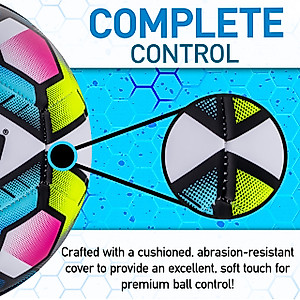 Franklin Sports Futsal Ball - Low Bounce Futsal and Indoor Soccer Training Ball - Heavy Indoor + Outdoor Futsal Ball - Size 3-6 Pack with Pump