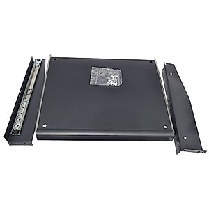 Sysracks Pack 2 PCS X 2U Rack Mount Adjustable Pull-Out Sliding Keyboard Mouse Shelf Tray