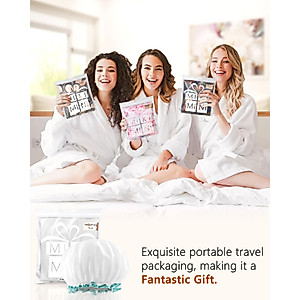 mikimini White Shower Cap for Long Hair 1 Pack, 12 inch large size,Waterproof Washable Hair Caps for Women and Girls, Super Cute and Extra Large