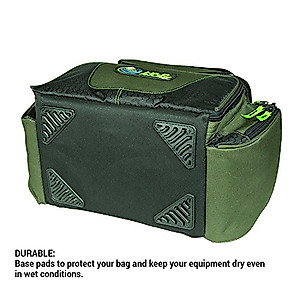 Custom Leathercraft Wild River WT3606 Multi-Tackle Large Backpack with Two 3600 Style Trays, One Size, Green