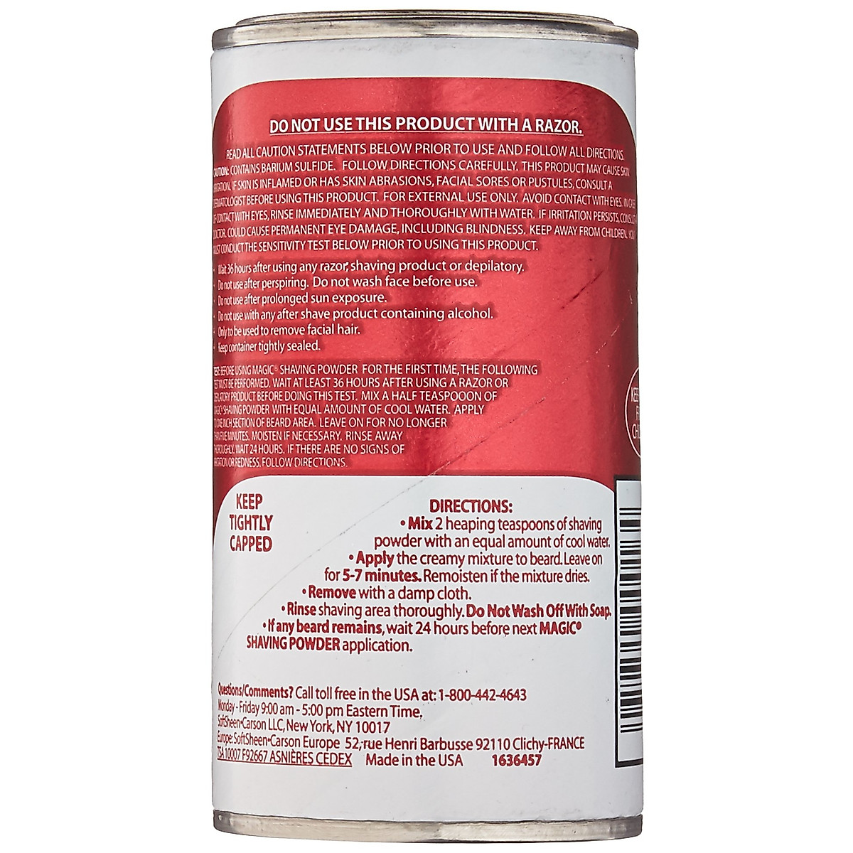 Magic Extra Strength Shaving Powder Red Can 5 Oz (6 Pack)