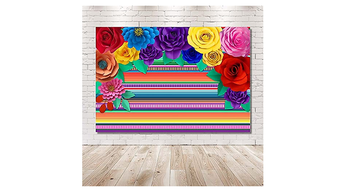 Mexican Theme Backdrop for Fiesta & Cinco de Mayo Parties