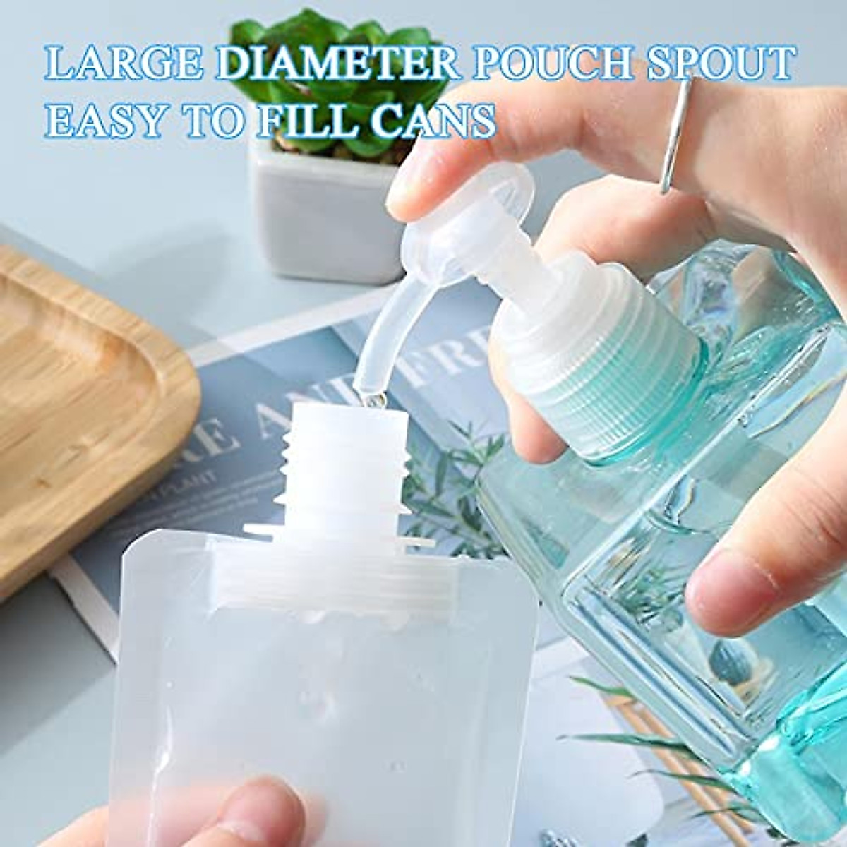 Liquids Travel Bottles, 30ml/50ml/100ml Leakproof Travel Shower Gel Bottle, Empty Travel Bottles Flipp Cap, Empty Bottle, Portable Containers, Travel Size Bottle for Soap, Shampoo and Conditioner,